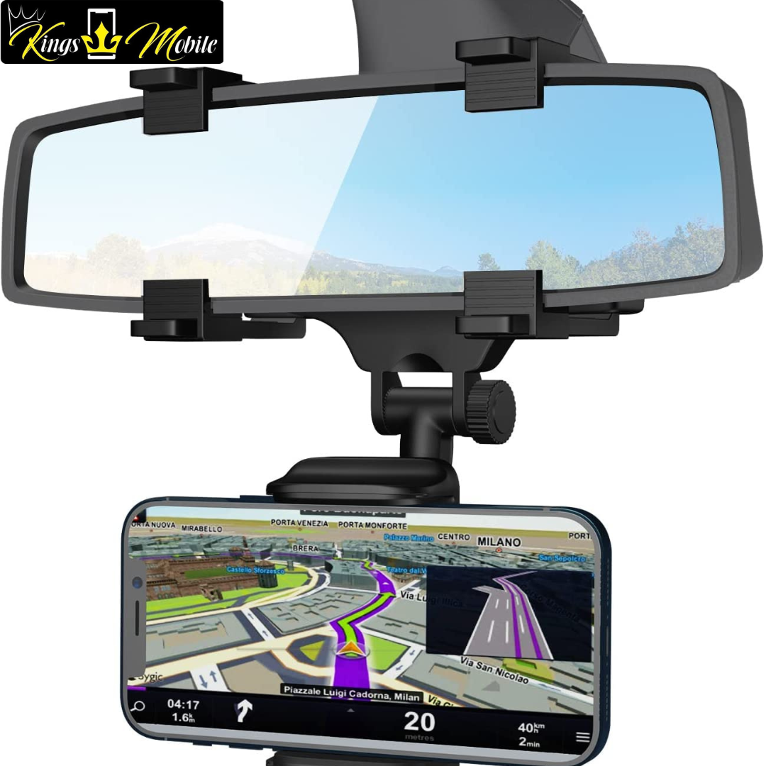 Universal Adjustable 360° Car Rearview Mirror Mount Mobile