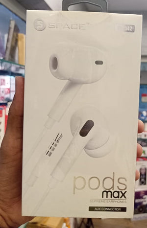 Space PD-542 Pods Max Supreme Earphones